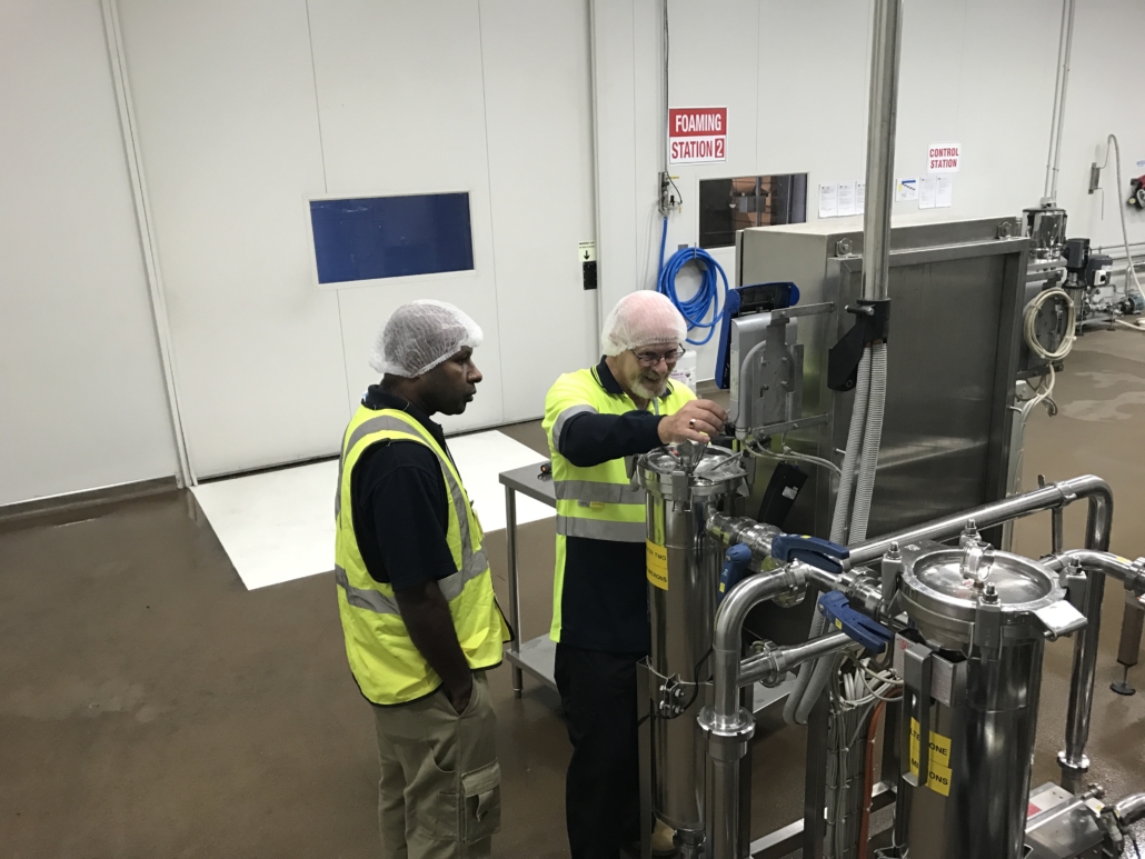 OPTICHECK - Steve Bolton & John Wavimbukie doing calibration works for ...